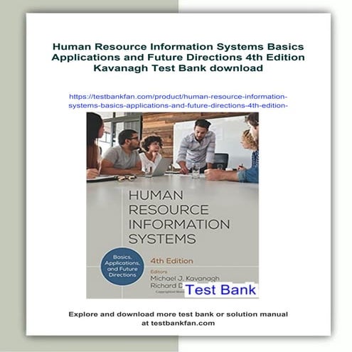 Human Resource Information Systems Basics Applications and Future Directions 4th Edition ...