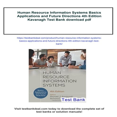 Human Resource Information Systems Basics Applications and Future Directions 4th Edition ...