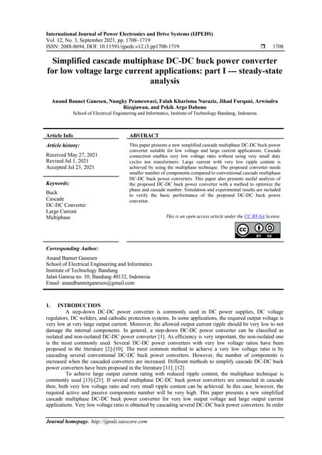 Interleaving Technique in Multiphase Buck & Boost Converter | PDF