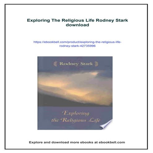 Exploring The Religious Life Rodney Stark | PDF