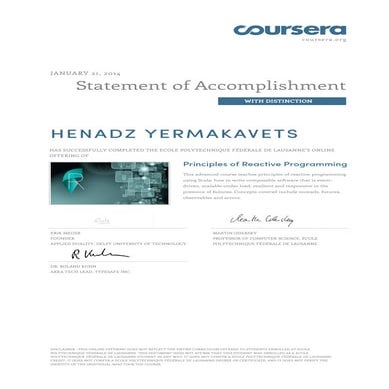 Coursera reactive 2014 | PDF
