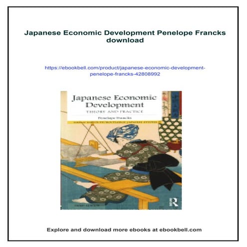Japanese Economic Development Penelope Francks | PDF