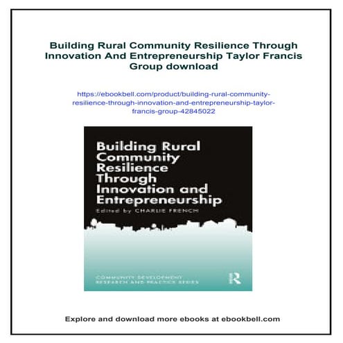 Building Rural Community Resilience Through Innovation And ...
