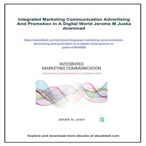 Integrated Marketing Communication Advertising And Promotion In A ...