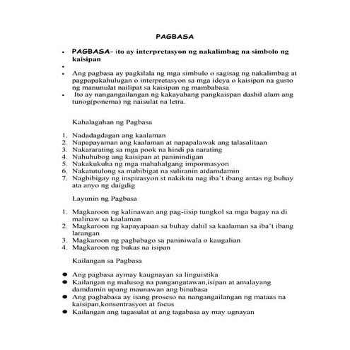 Pagbasa at Pagsusuri Grade 11 Second Sem | PPTX