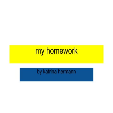 my homework | PPT