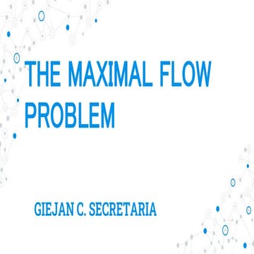 215 Maximal Flow Problempptx 5055