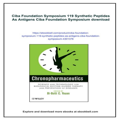 Ciba Foundation Symposium 119 Synthetic Peptides As Antigens Ciba ...