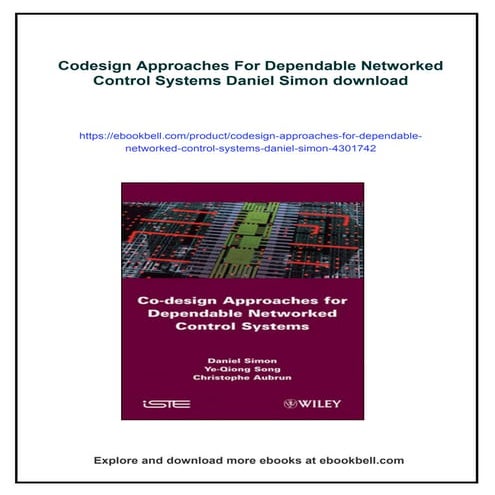 Codesign Approaches For Dependable Networked Control Systems Daniel ...