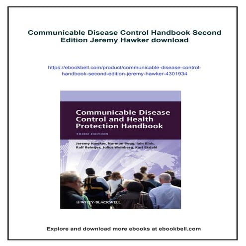 Communicable Disease Control Handbook Second Edition Jeremy Hawker | PDF