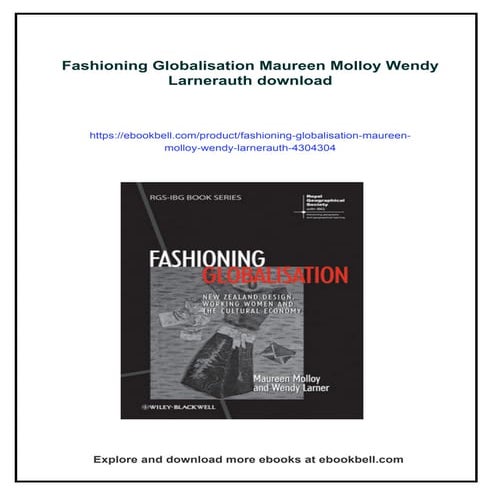 Fashioning Globalisation Maureen Molloy Wendy Larnerauth | PDF