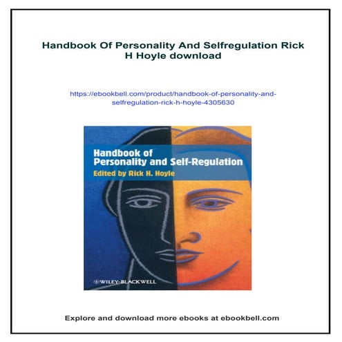 Handbook Of Personality And Selfregulation Rick H Hoyle | PDF