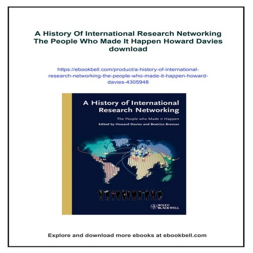 A History Of International Research Networking The People Who Made It ...