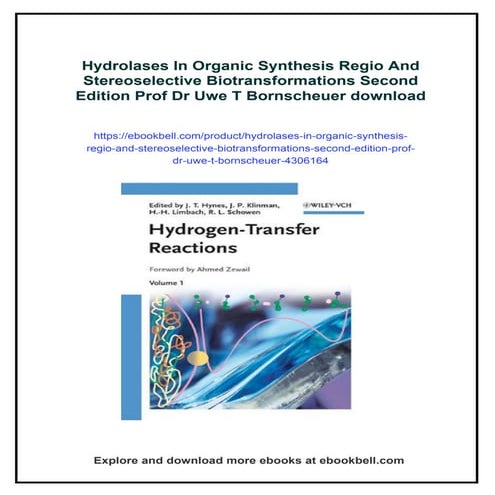 Hydrolases In Organic Synthesis Regio And Stereoselective ...