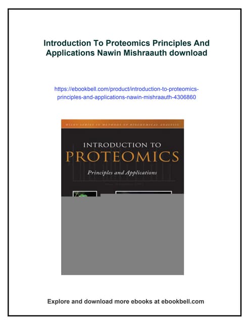 Applications of Proteomics Science | PPTX