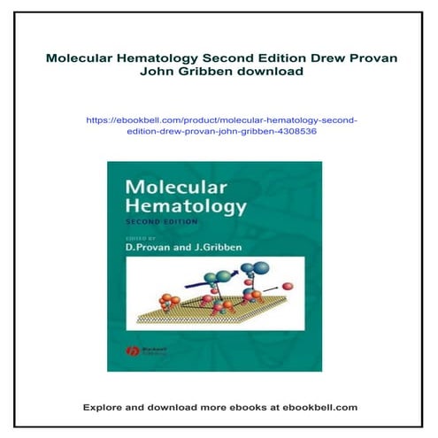 Molecular Hematology Second Edition Drew Provan John Gribben | PDF