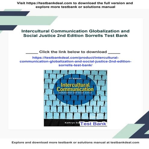Intercultural Communication Globalization and Social Justice 2nd ...