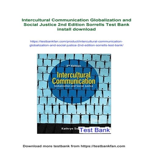 Intercultural Communication Globalization and Social Justice 2nd ...