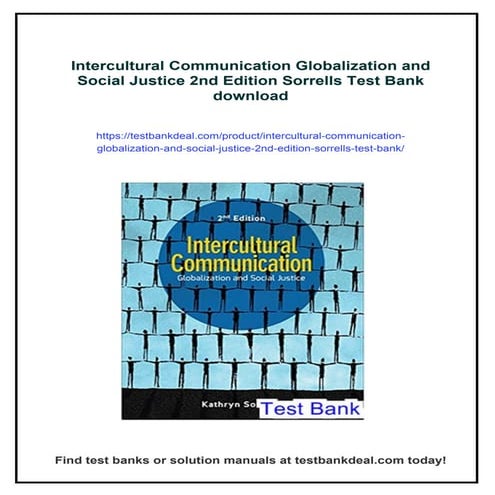Intercultural Communication Globalization and Social Justice 2nd ...