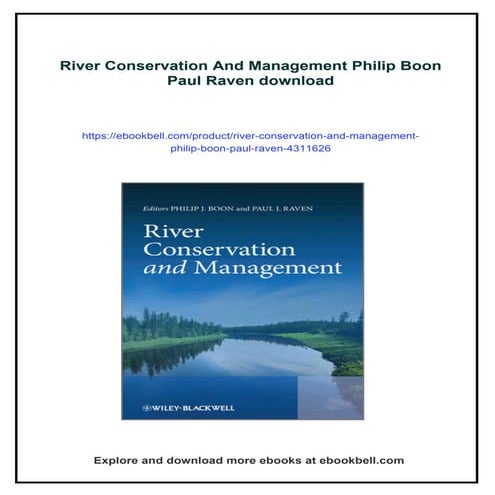 River Conservation And Management Philip Boon Paul Raven | PDF