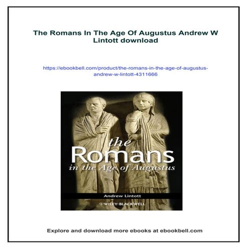 The Romans In The Age Of Augustus Andrew W Lintott | PDF