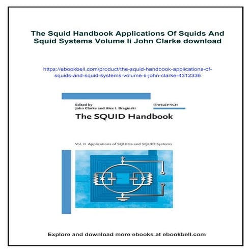 The Squid Handbook Applications Of Squids And Squid Systems Volume Ii John Clarke | PDF