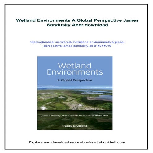 Wetland Environments A Global Perspective James Sandusky Aber | PDF