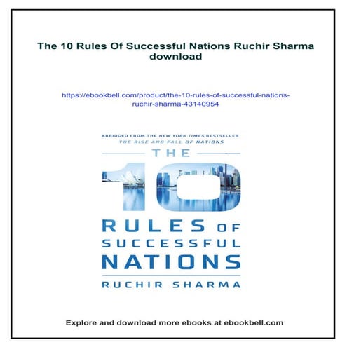 The 10 Rules Of Successful Nations Ruchir Sharma | PDF