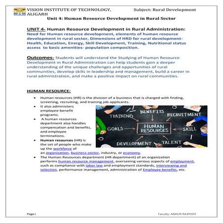 Rural development unit 4 civil engineering and every branch | PDF