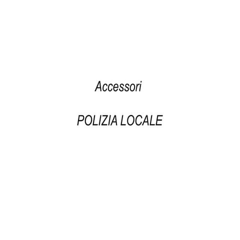 216 accessori polizia locale opt | PDF