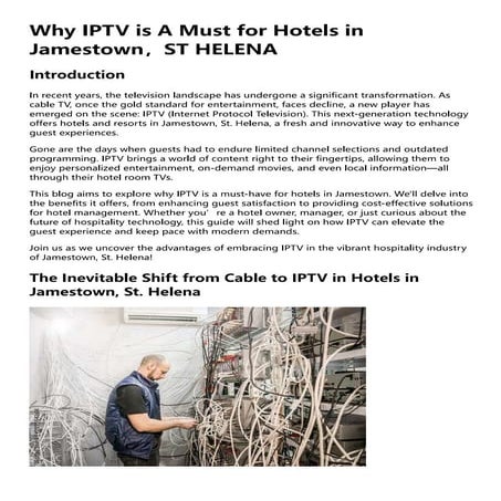 Why IPTV is A Must for Hotels in Jamestown，ST HELENA | PDF