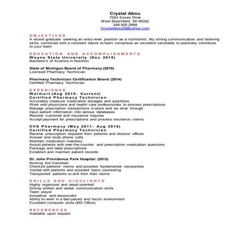 Ann's Resume. | DOCX