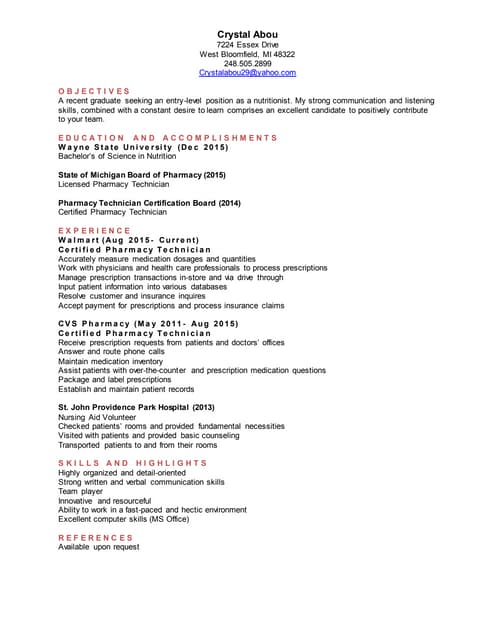 RDH Bakakos, Hanna Resume 2015 | DOC