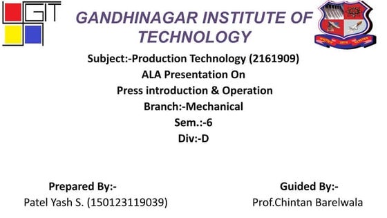 Classification and Types of Press | PPT
