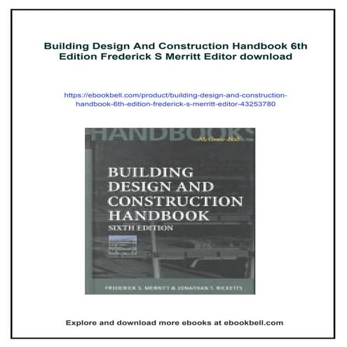 Building Design And Construction Handbook 6th Edition Frederick S ...