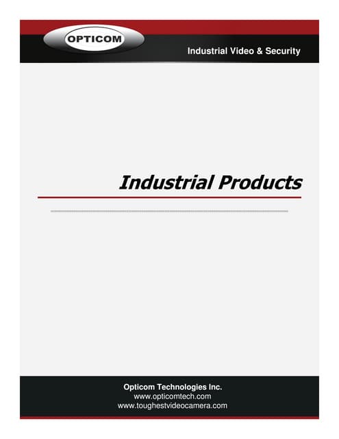 Opticom Industrial Flyer Spring 2016 | PDF