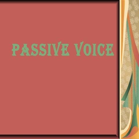 21636625 passive-voice | PPT