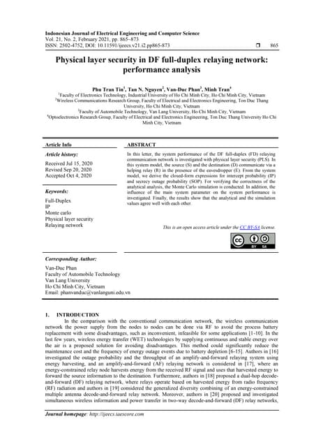 Physical Layer Security In Df Full Duplex Relaying Network Performance