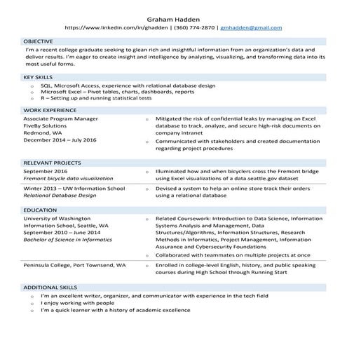 graham hadden resume | PDF