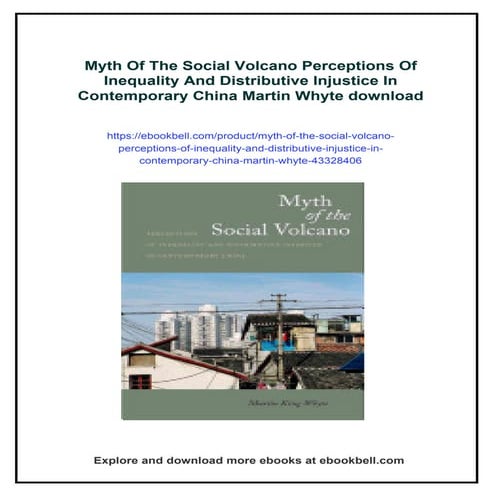 Myth Of The Social Volcano Perceptions Of Inequality And Distributive ...