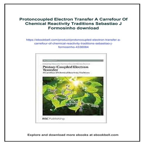 Protoncoupled Electron Transfer A Carrefour Of Chemical Reactivity ...