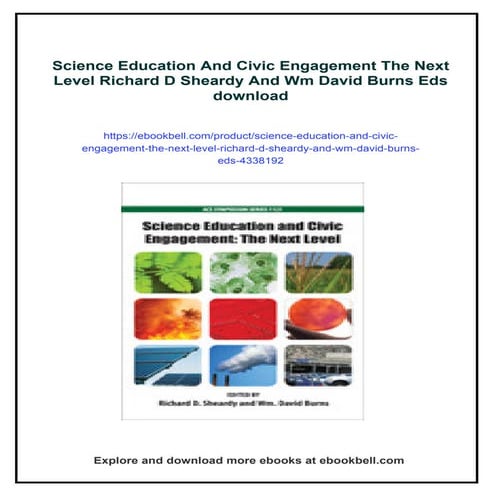 Science Education And Civic Engagement The Next Level Richard D Sheardy ...