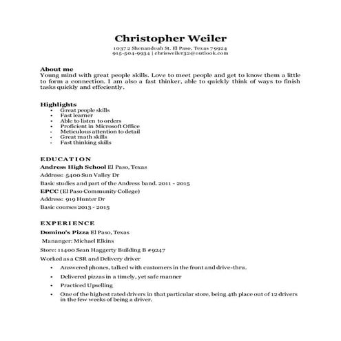 Christopher Weiler presentations