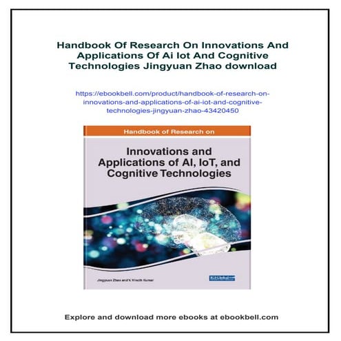 Handbook Of Research On Innovations And Applications Of Ai Iot And ...