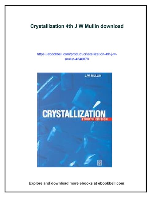 Pharmaceutical Engineering: Crystallization | PDF