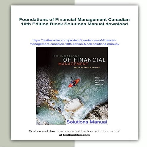 Foundations of Financial Management Canadian 10th Edition Block ...