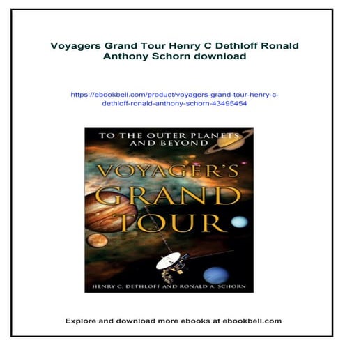 Voyagers Grand Tour Henry C Dethloff Ronald Anthony Schorn | PDF