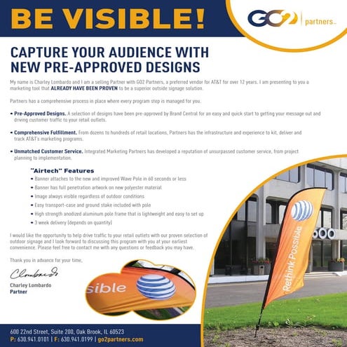 CL_GO2Partners_6110_Be Visible Flyer | PDF