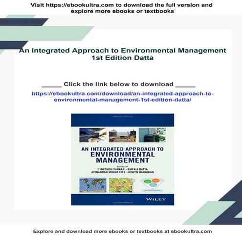 Environmental Management: Problems and Solutions First Edition Louis ...