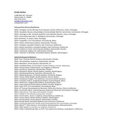 Steiler_Cindy_CV | PDF